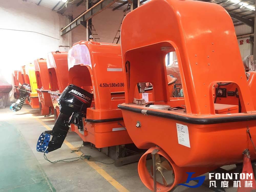 Lifeboat And Rescue Boat With A Frame Launching Davit - Fountom Marine