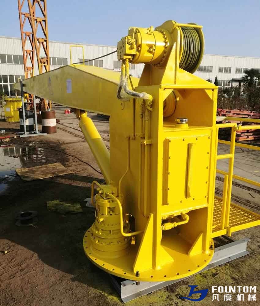 Hydraulic Stiff Boom Crane For Dock And Ship | Fountom Marine