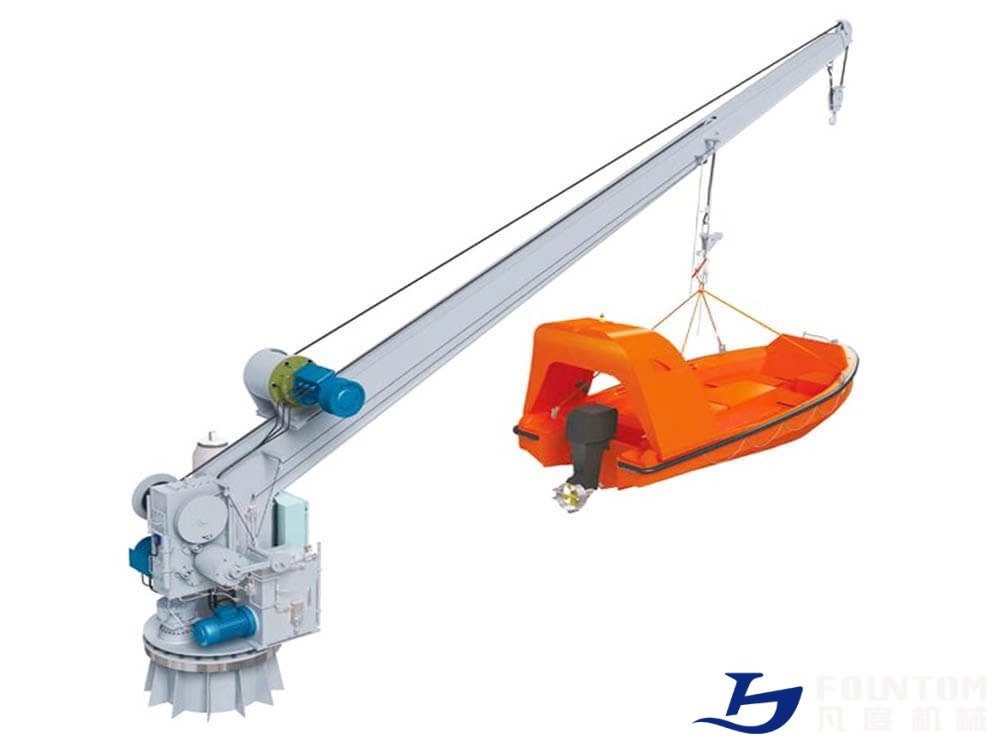 Single Arm Crane Davit For Lifeboat And Rescue Boat - Fountom Marine